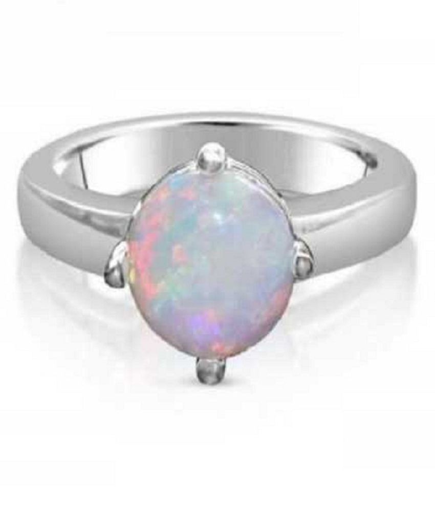 10 25 Carat Pure OPAL Silver Ring By Kundli Gems n Buy 10 25 Carat
