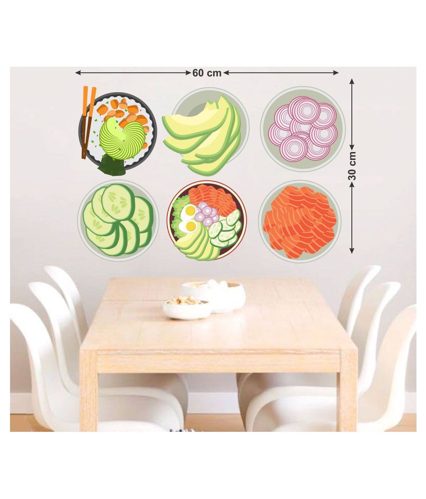 Wallmatrix Food Dishes Sticker ( 60 x 30 cms ) - Buy Wallmatrix Food ...