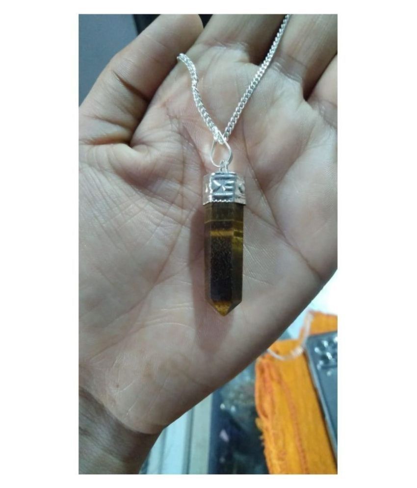Yellow Tiger Eye Pencil Pendant With Chain Natural Agate Stone Pencil Pendant Buy Yellow Tiger