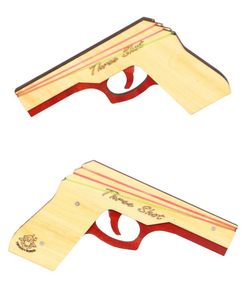 Techny Birds Accurate and Safe Shooting Rubber Band Powered Toy Gun ...