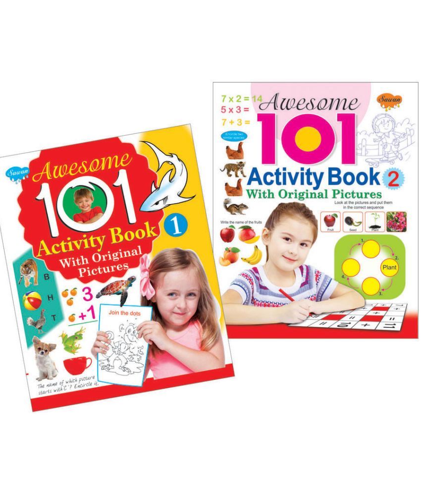 Awesome 101 Activity Book-1 and Awesome 101 Activity Book-2: Buy ...