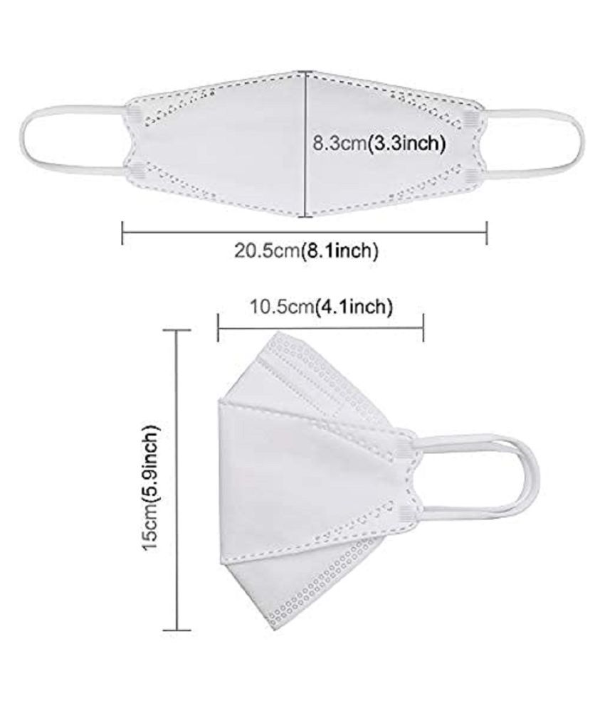 Bleus Kf94 Korean Fish shape 28 mask N95 Mask: Buy Bleus Kf94 Korean ...