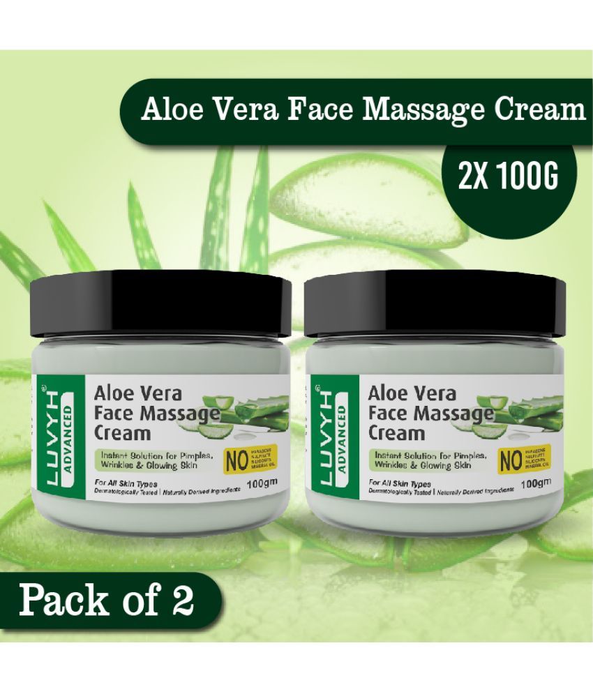 Luvyh Aloe Vera Face Cream Moisturizer 200 Gm Pack Of 2 Buy Luvyh Aloe