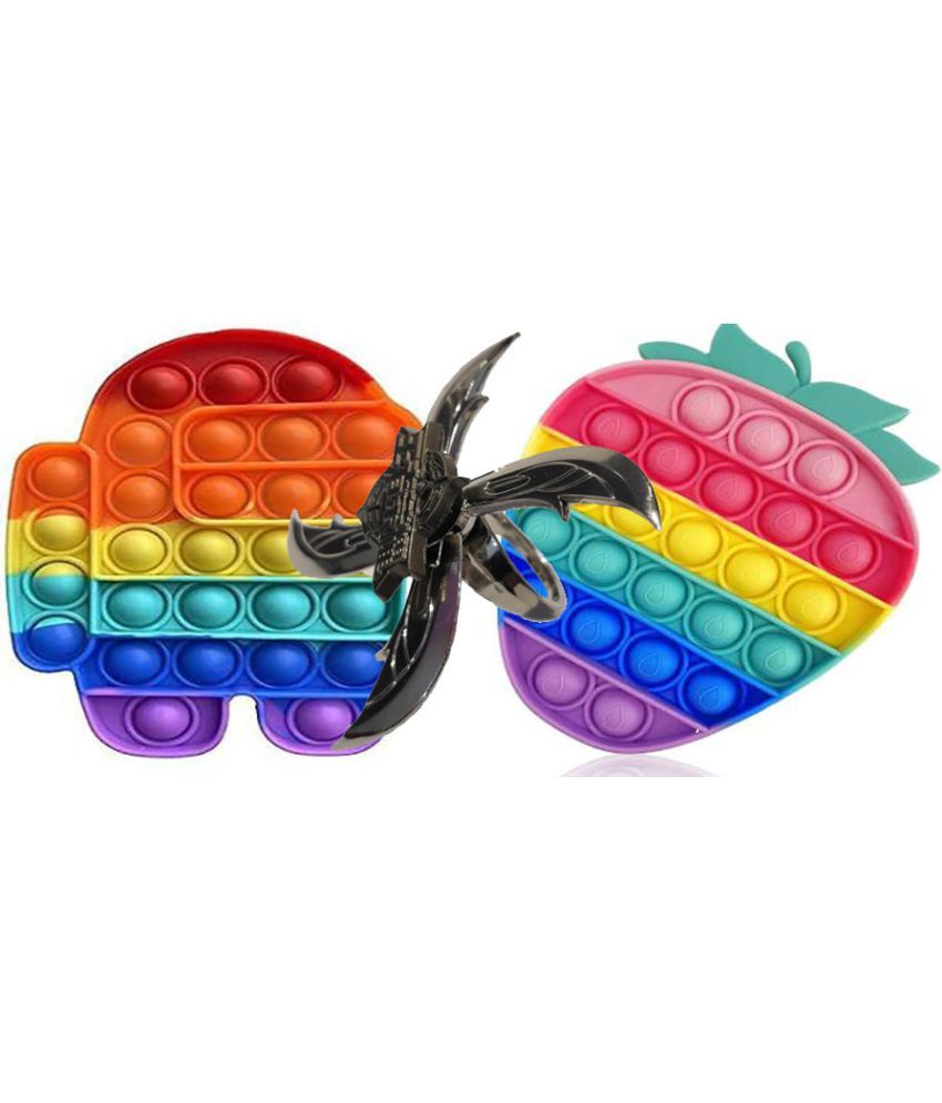 strawberry popit & pop it Robot & pop it ring spinner popit 3 popit ...