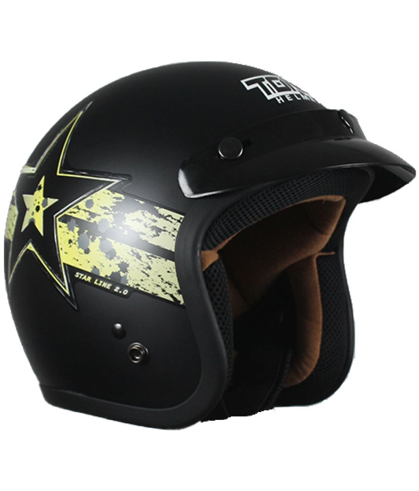 NIKKO HELMETS N-356 - Open Face Helmet Black M: Buy NIKKO HELMETS N-356 ...