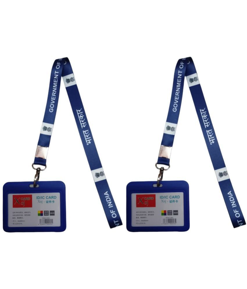 Government Of India Lanyard Ribbon And Holder Pack Of 2 ID Card Ribbon Government Of India Lanyard Ribbon And Holder Pack Of 2 ID Card Ribbon