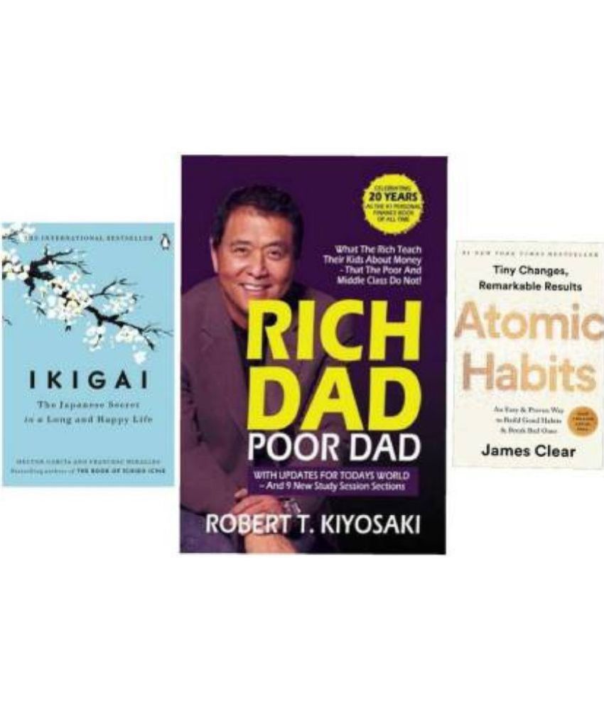 Ikigai Atomic Habits Rich Dada Poor Dad Paperback English Buy