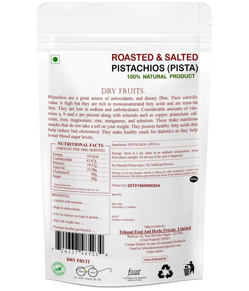 ROSTED AND SALTED PISTA 1kg: Buy ROSTED AND SALTED PISTA 1kg at Best ...