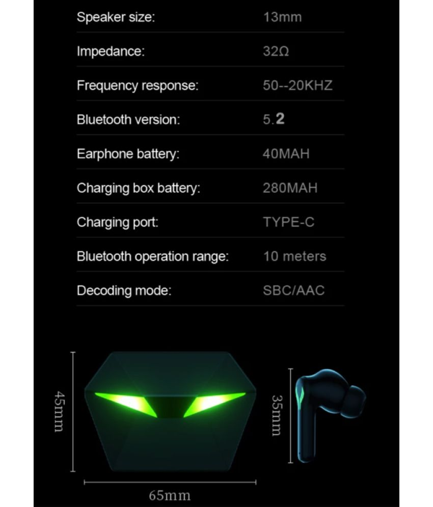 fiado 8S PRO Noise reduction Led Touch Ear Buds Wireless With Mic ...