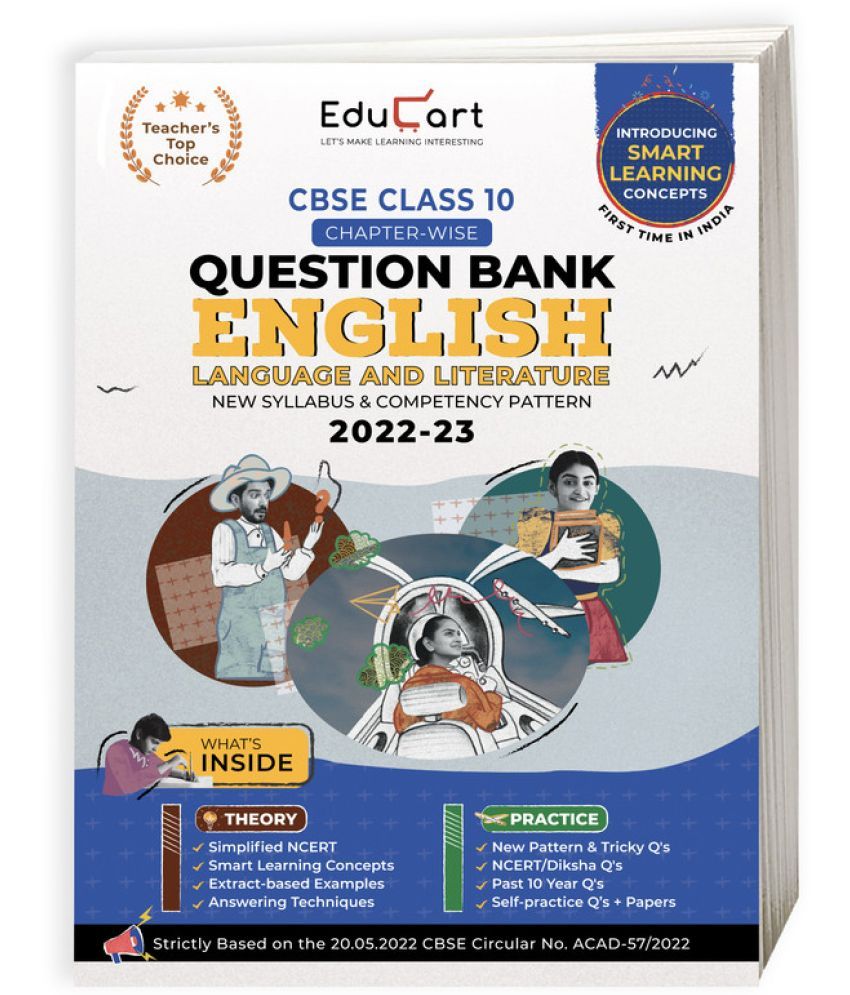 Educart CBSE Class 10 ENGLISH Language And Literature New Question Bank 